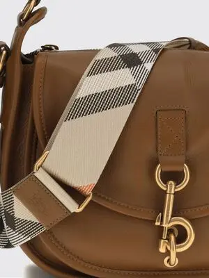 Burberry B-clip Leather Handbag - Hazel