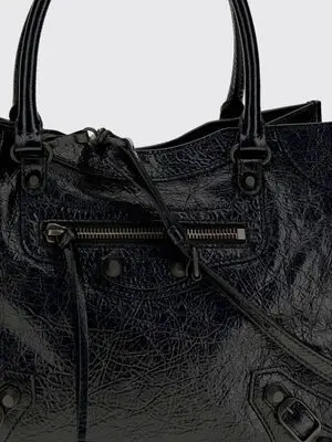Balenciaga Le City Arena Leather Bag - Black