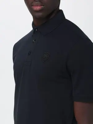 BLAUER. Polo Shirt - Black