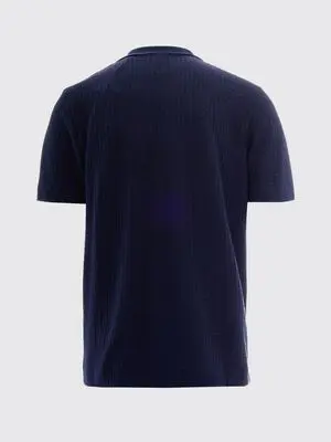 BOSS Structured Cotton Polo Shirt - Blue