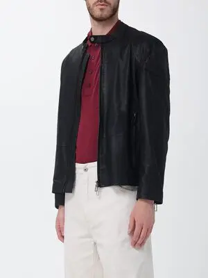PAOLO PECORA Leather Biker Jacket