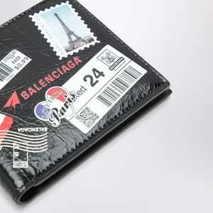 Balenciaga Cash Folded Square Lambskin Wallet