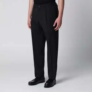 SANTANIELLO Wool Blend Tailored Trousers