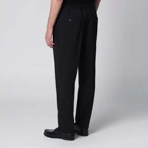 SANTANIELLO Wool Blend Tailored Trousers