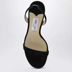 JIMMY CHOO Suede Stiletto Sandals - Black