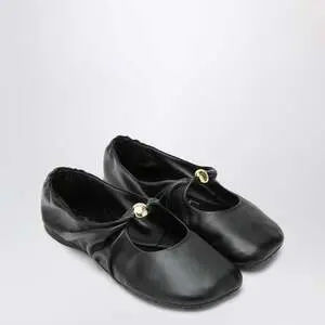Loewe Nappa Pebble Ballerina Flats - Black