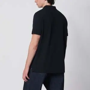 Stone Island Navy Polo With Compass Logo Patch