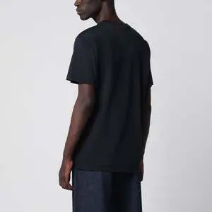 Stone Island Navy Cotton T-shirt With Slim Fit - Blue