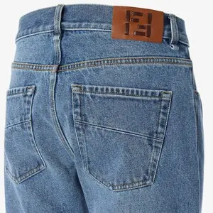 Fendi Straight-cut Denim Jeans