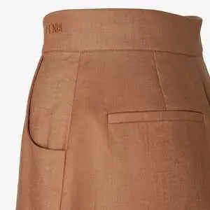Fendi Linen And Cotton Trousers