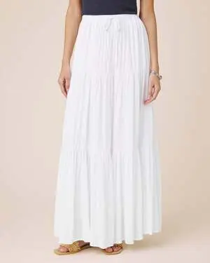 Splendid Melanie Tiered Maxi Skirt - Black