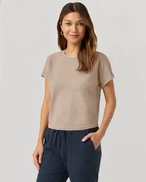 Splendid Skye Short Sleeve Tee - Fawn