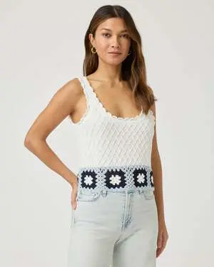 Splendid Sonia Crochet Sweater Tank