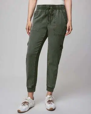 Splendid Jaclyn Cargo Jogger With Herringbone Trim