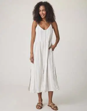 Splendid Button Detailed Day Dresses