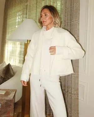 Splendid X @cellajaneblog Crop Icon Coat - Snow