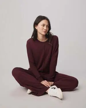 Splendid Supersoft Trim Pullover With Lenzing™ Ecovero™ Fibers - Black