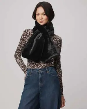 Splendid Lucia Fur Scarf - Pale Oak