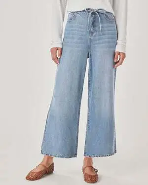 Splendid Lounge Denim Crop Pant - Bleached Indigo