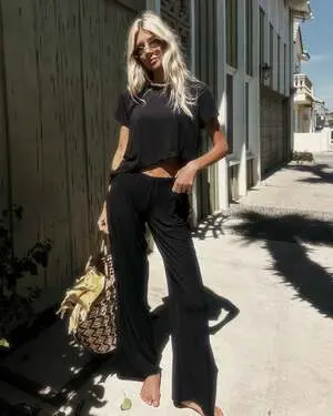 Splendid Sunsoft Upf 50+ Wide Leg Pants - Wicker