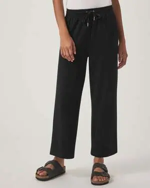 Splendid Supersoft Crop Wide Leg Pant - Pine