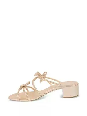 Rene Caovilla Crystal-embellished Bow Sandals