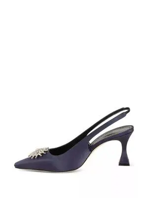 Manolo Blahnik Crystal-embellished Ronconasli Pumps
