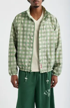 ELWOOD Off-grid Gingham Check Windbreaker Jacket