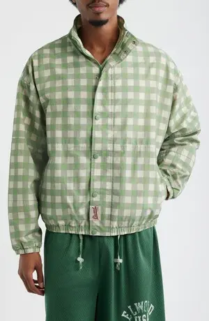 ELWOOD Off-grid Gingham Check Windbreaker Jacket