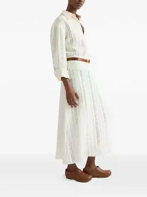 TWP Striped Point Collar Shirt