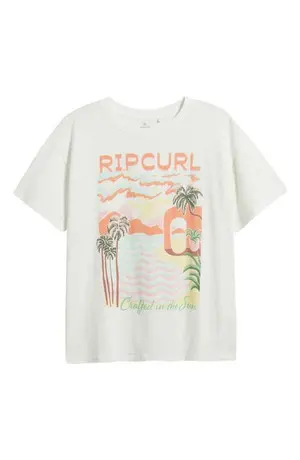 Rip Curl Crafted In The Sun Graphic T-shirt - Bone