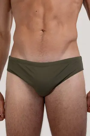 GOODPARK Dune Modern Stretch Swim Brief - Moss