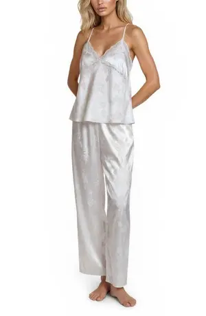 Flora Nikrooz Florence Floral Capri Satin Pajamas