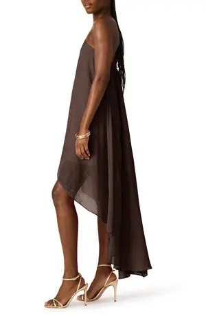 Steve Madden Suzanne High-low Halter Neck Dress
