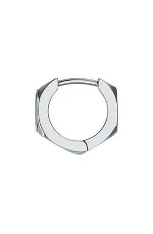 DIESEL® Logo Hoop Earring