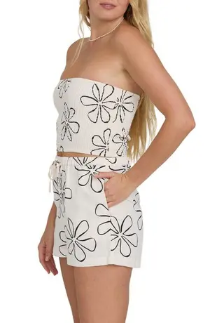 BILLABONG Floral Drawstring Shorts