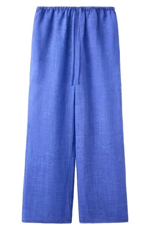 Mango Ramie Drawstring Pants