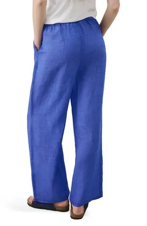 Mango Ramie Drawstring Pants