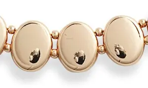OPEN EDIT Domed Metal Collar Necklace