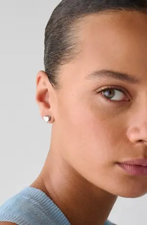 Kate Spade New York Heart Stud Earrings - Silver