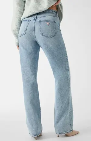 Guess High Waist Straight Leg Jeans