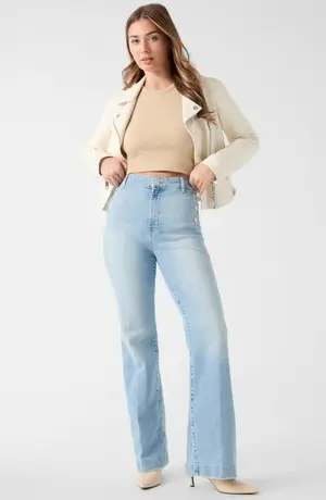 Guess Faye High Waist Wide Leg Jeans
