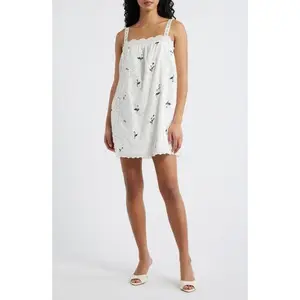 Line & Dot Frill Camis Tanks For Women