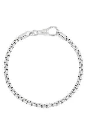 Estée Lauder Chunky Rounded Box Chain Bracelet - Silver