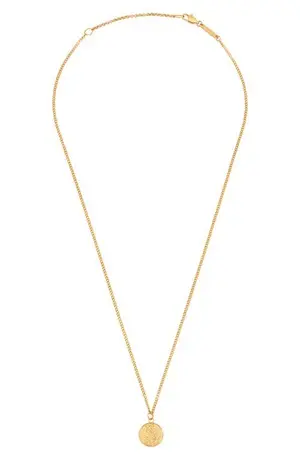 Estée Lauder St. Christopher Pendant Necklace - Gold