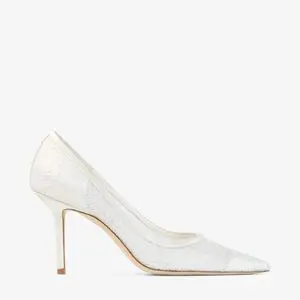 JIMMY CHOO Love 85 Glitter Pumps - Neutral