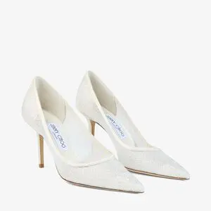 JIMMY CHOO Love 85 Glitter Pumps - Neutral