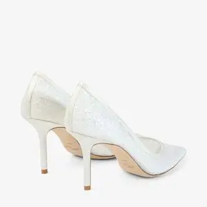 JIMMY CHOO Love 85 Glitter Pumps - Neutral
