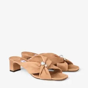 JIMMY CHOO Rafi 45 Suede Sandals