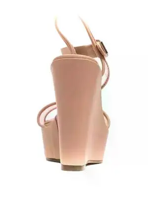 PÉCHÉ ORIGINEL Platform Wedge Sandals - Neutrals